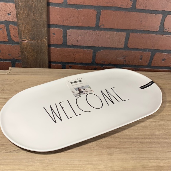Rae Dunn | Dining | Nwt Rae Dunn 0 Melamine Welcome Serving Platter ...